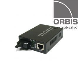 Ethernet-Fiber converter 100MB, single port (pair)